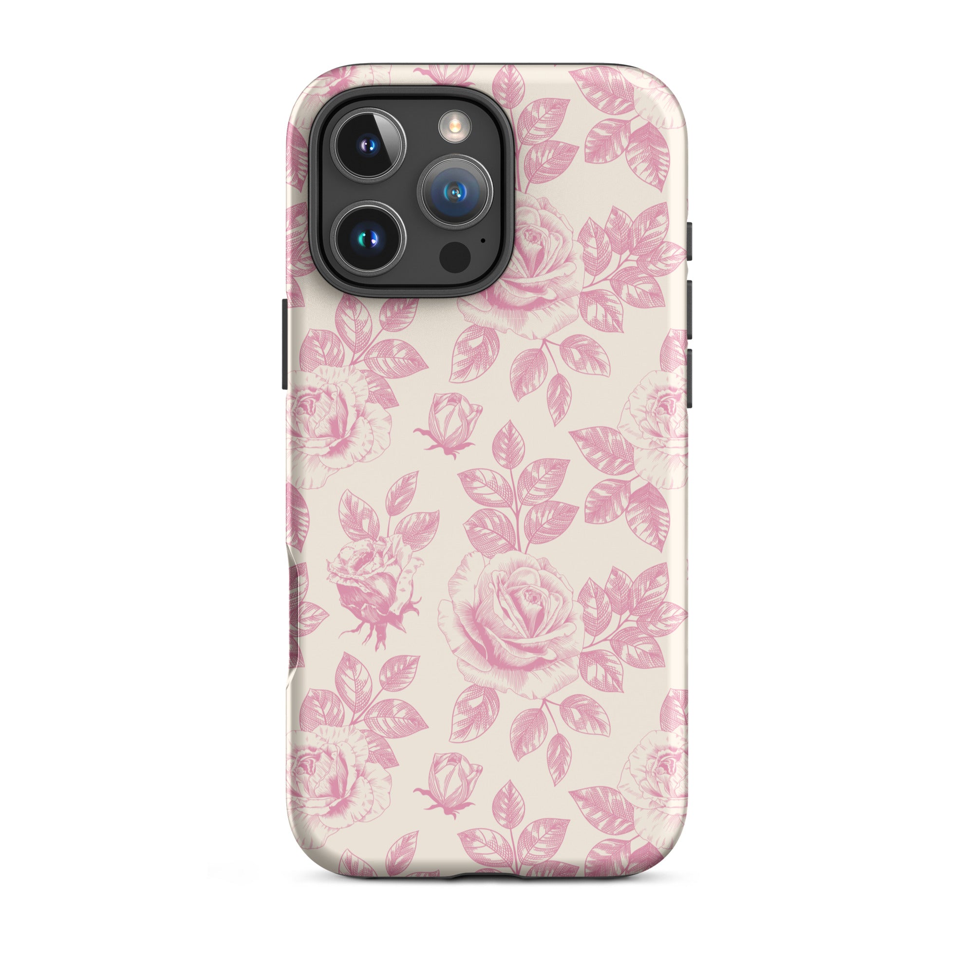 Pink Vintage Toile Floral iPhone Case – Coquette Aesthetic – Zoe + Zelda